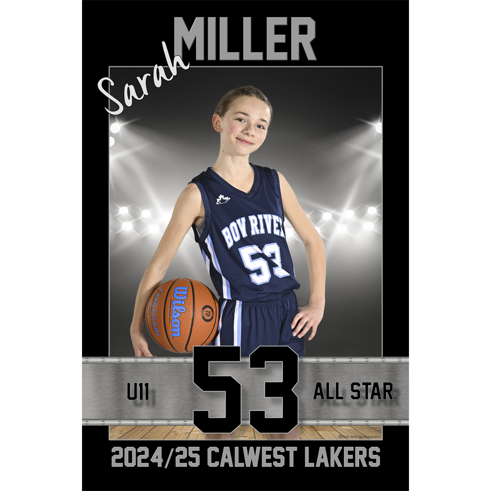 J. CWBB 8x12 All Star Poster- $30 - Kelly Jennings Photography